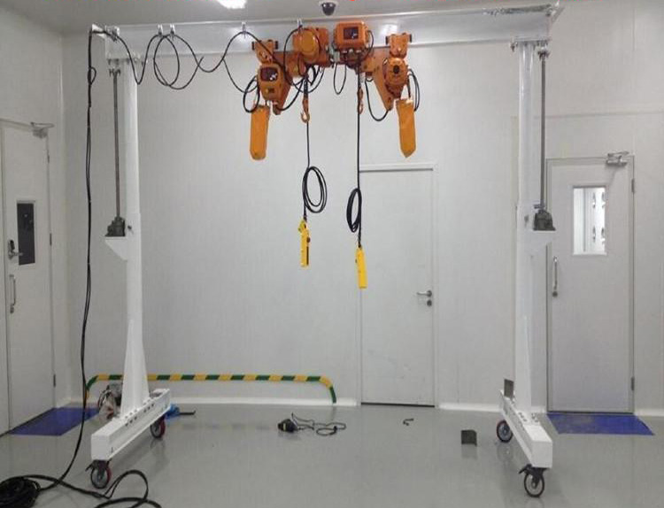 2 ton Cleanroom Overhead Crane in Lithium Battery Industry - KUNFENG CRANE